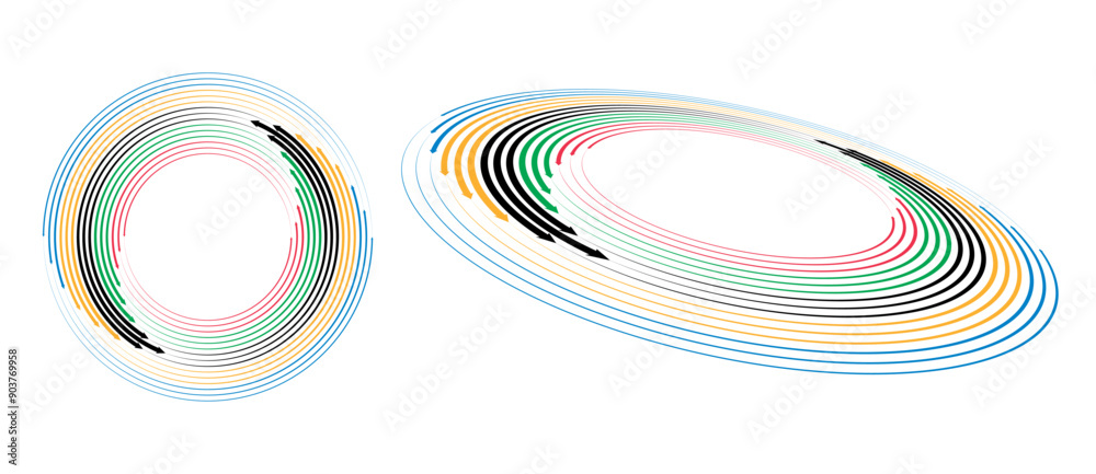 Colorful Olympic Games background or banner. Olympic modern lines with ...