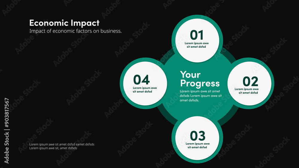 Economic Impact | with Control Panel Stock Template | Adobe Stock
