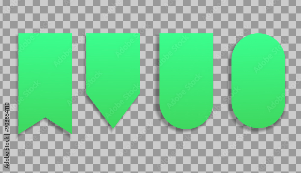 Realistic sticky notes isolated with real shadow on white background ...