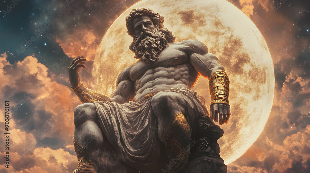 Greek God Uranus illustration, Uranus, the personification of the sky ...