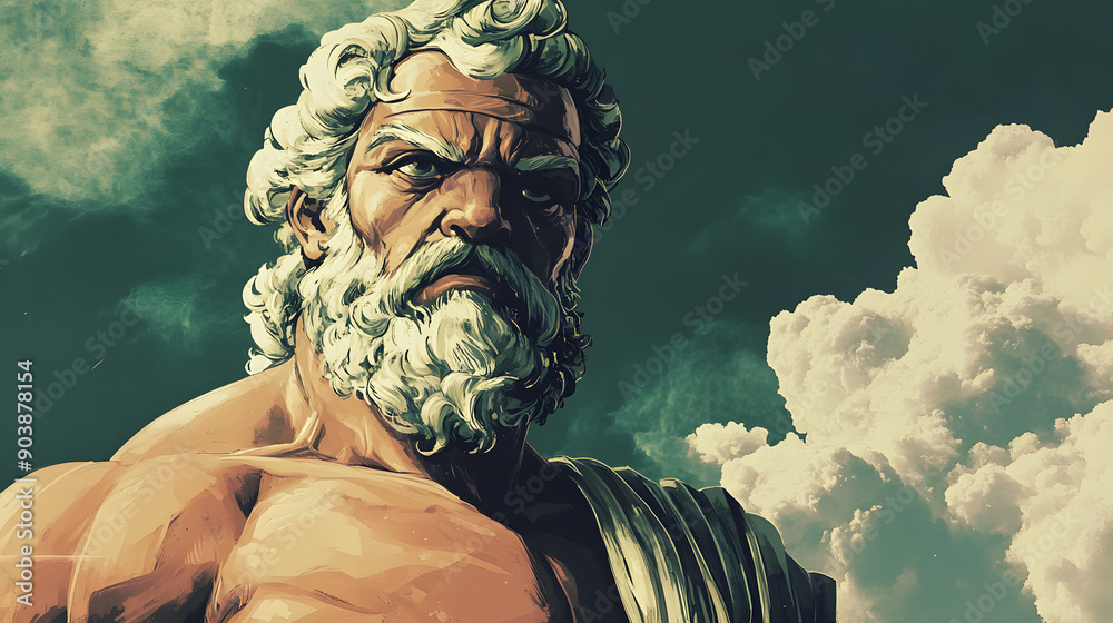 Greek Titan Cronus illustration, Cronus, God of harvests and ...