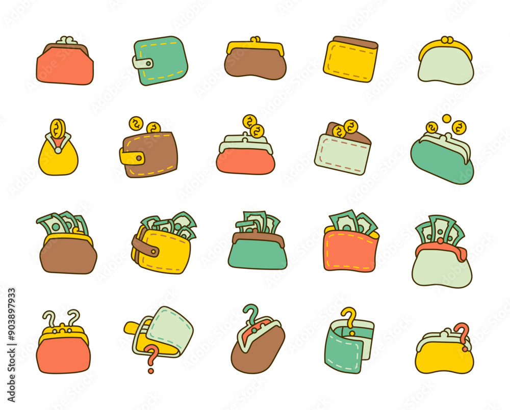 Practical wallet for money and cards. Useful accessory for everyday use ...