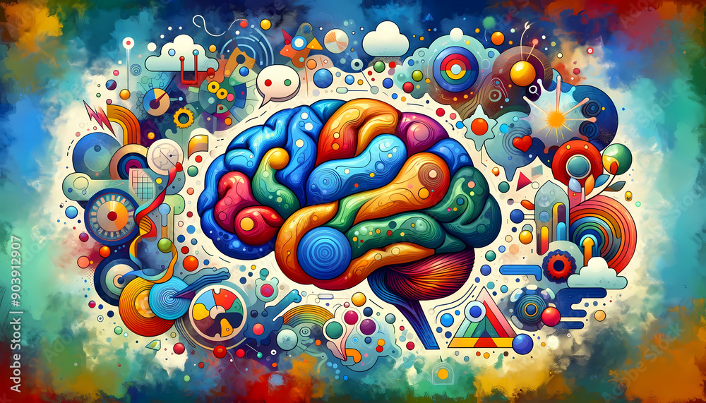 psychology illustration, neurology illustration, brain illustration ...
