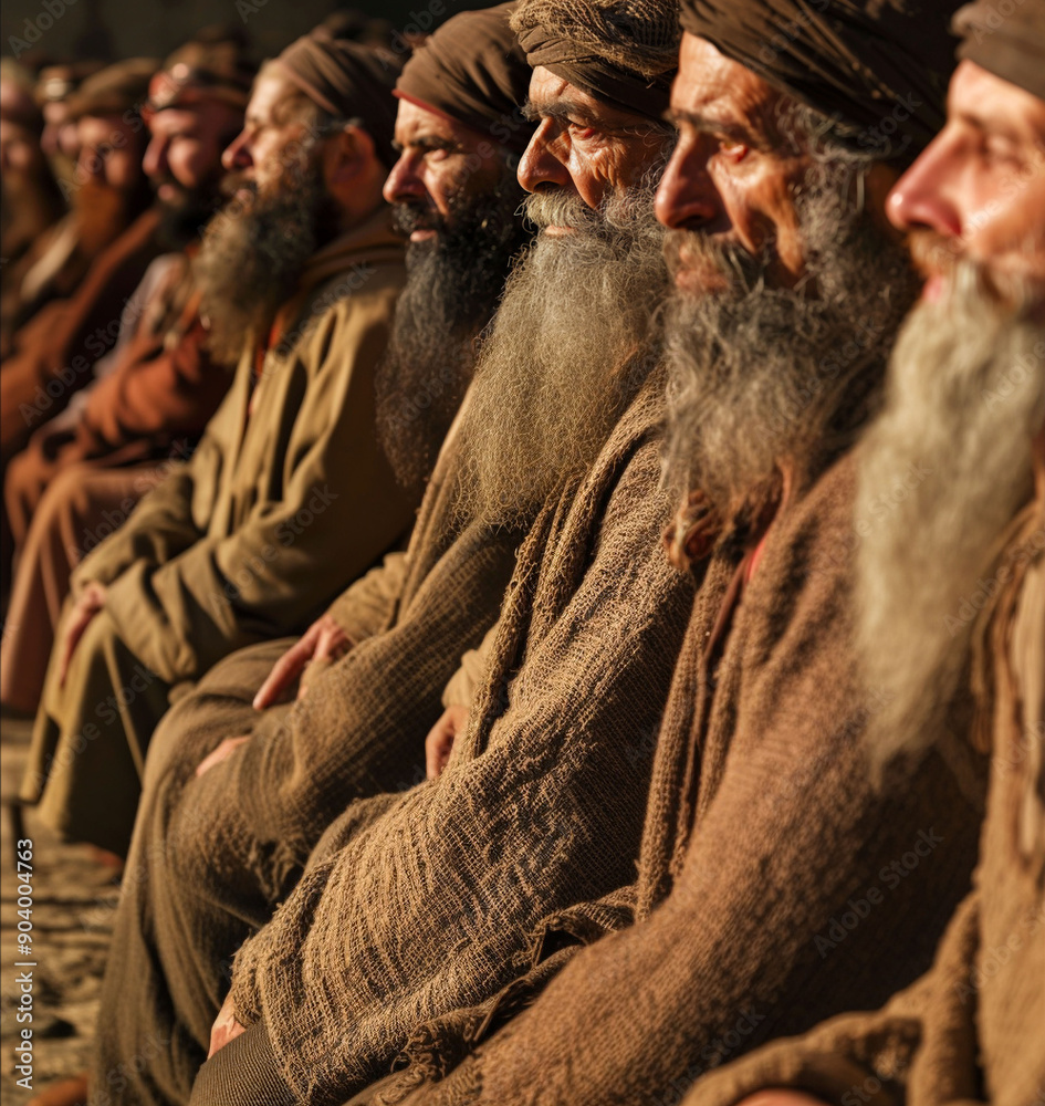 Jewish men, elders, apostles, Pharisees. Ancient Biblical People of the ...