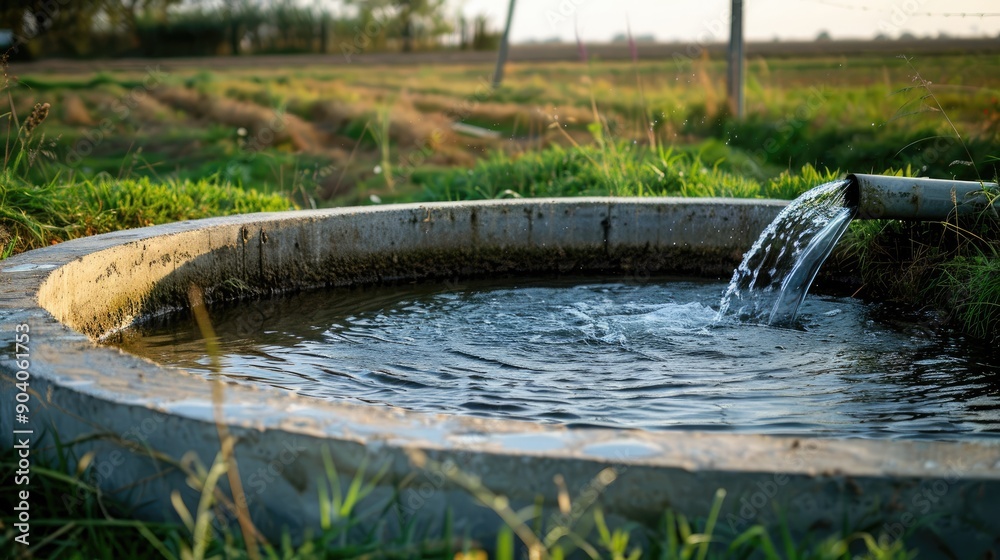 plastic water retention basin for irrigation in agriculture water that ...