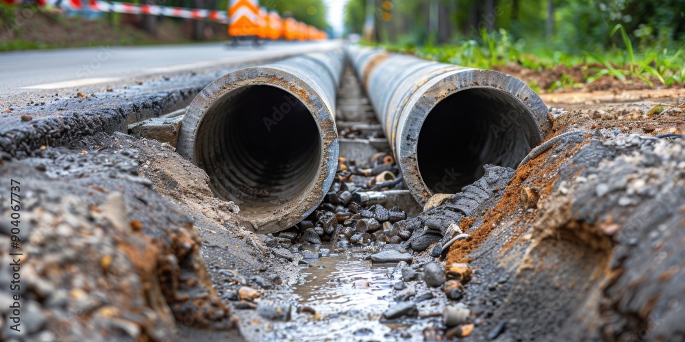 Urban Water Management: The Installation of Concrete Sewage Drainage ...
