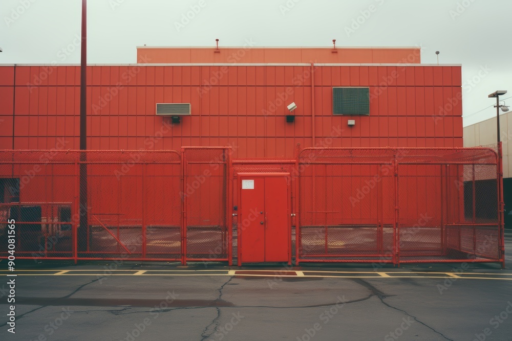 Secured enclosed space with defined boundaries, offering safety and a ...