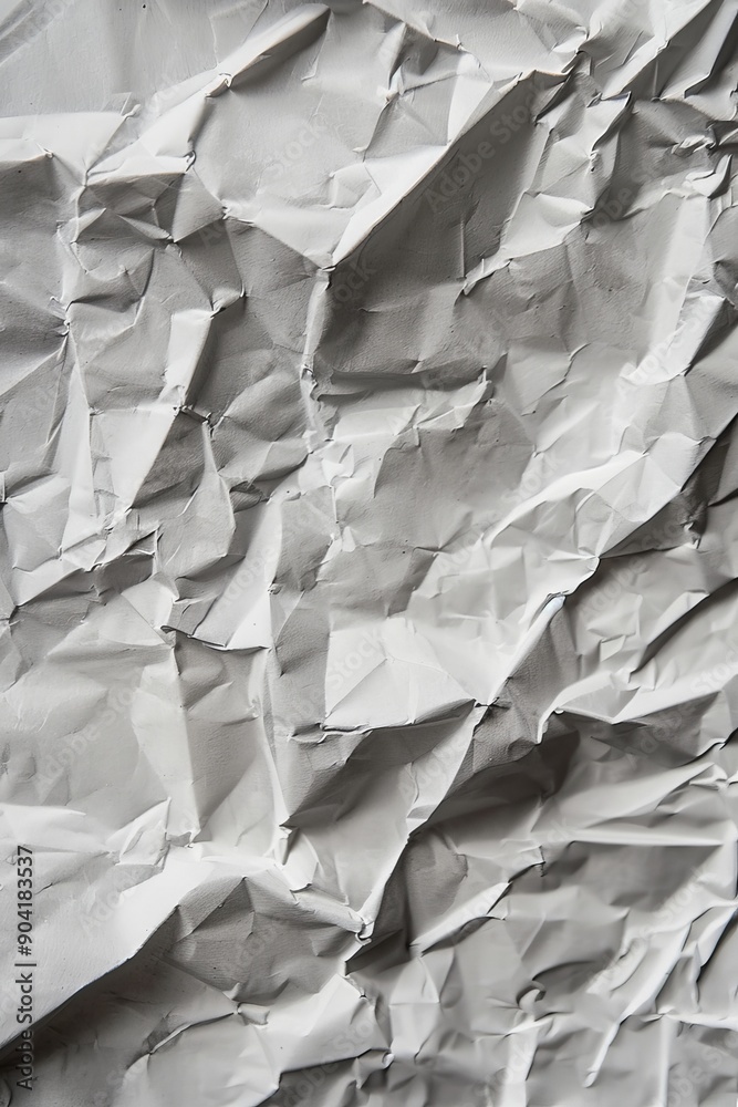 sharp photo of an embossed wrinkled paper poster texture with crumpled ...