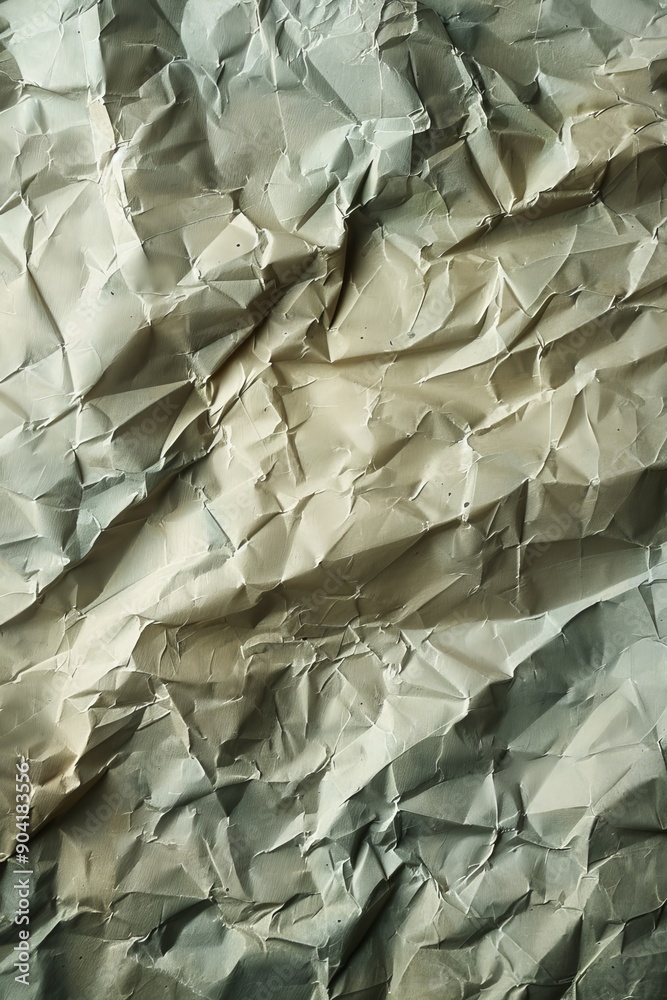 sharp photo of an embossed wrinkled paper poster texture with crumpled ...
