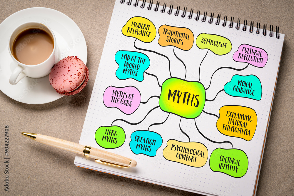 Myths, narratives passed down through generations, often orally, the ...