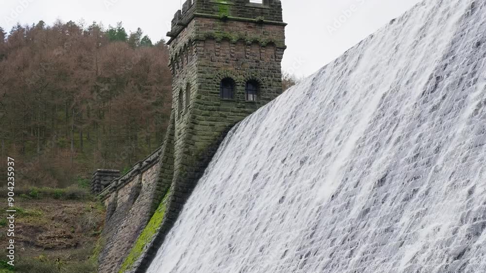 Views of the famous Howden and Derwent stone build Dams, used in the ...