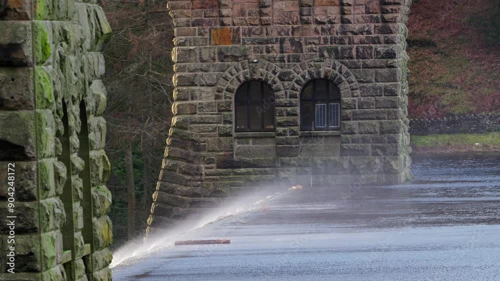 Views of the famous Howden and Derwent stone build Dams, used in the ...