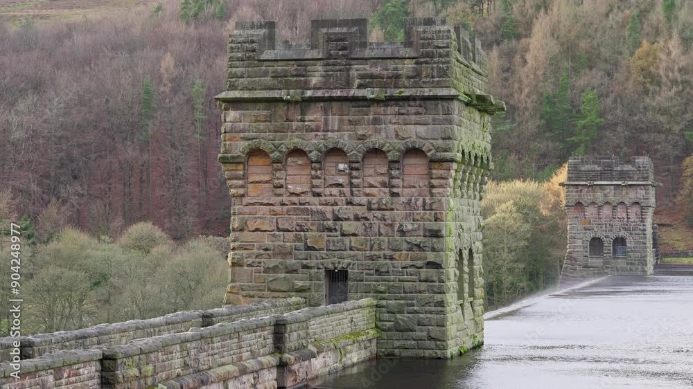 Views of the famous Howden and Derwent stone build Dams, used in the ...