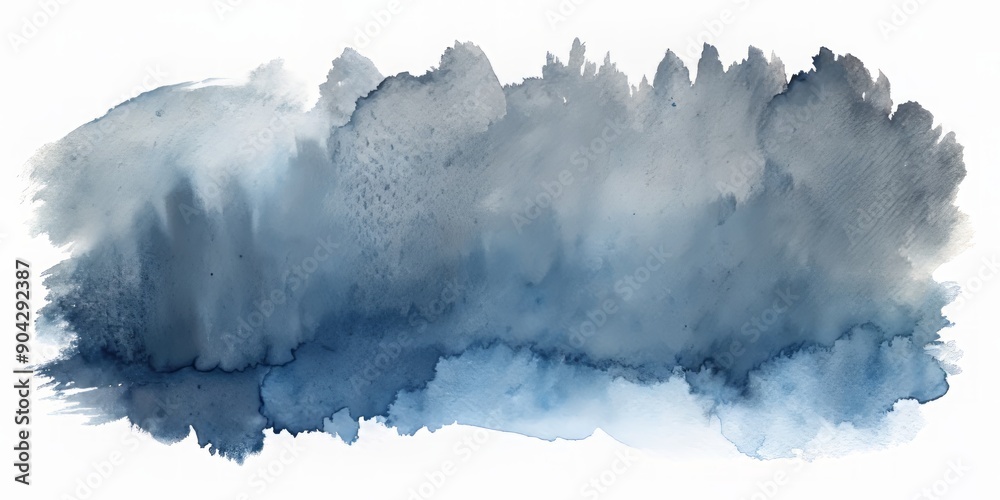 Delicate ink wash texture with subtle gradations of blue and grey hues ...