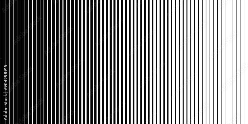 Black abstract texture with parallel lines from thick to thin. Line ...