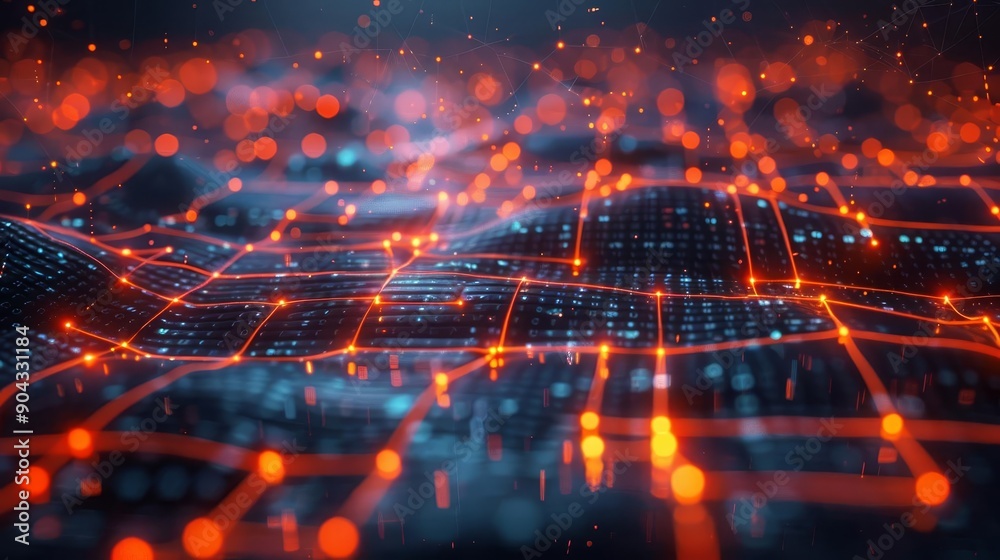 Abstract representation of layered security protocols and encrypted data flows, Zero Trust ...