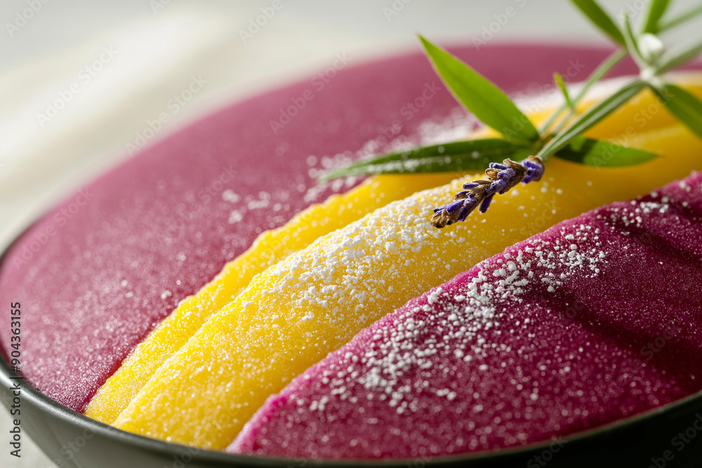 Smooth and glistening mound of ube halaya, a Philippine dessert made ...