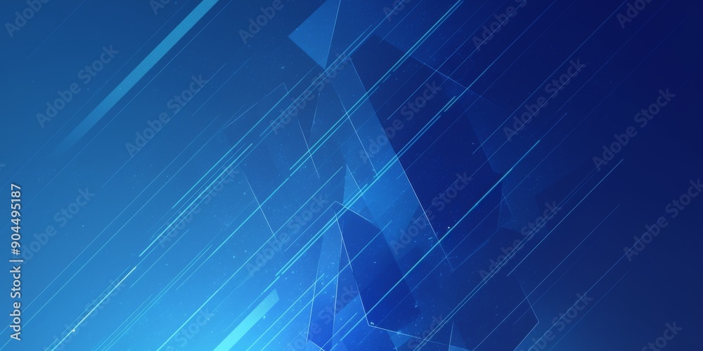 Abstract Dark Blue Gradient Background with Lines and Light Effects ...