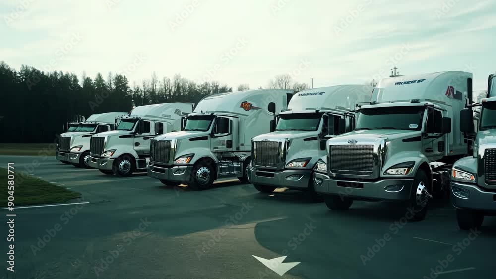 Logistic center cargo trucks transportation shipping lorry delivery ...