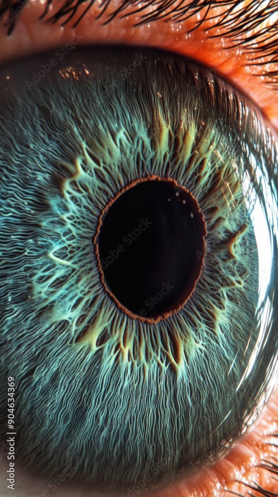 iris of a green and turquoise eye, pupils, Engine, Cinematic, Color ...
