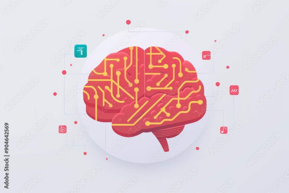 Neural network diagram in a minimalist style, highlighting the ...