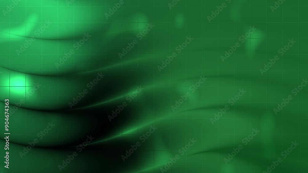 Green gradient background with grid pattern and wavy lines. Perfect for ...