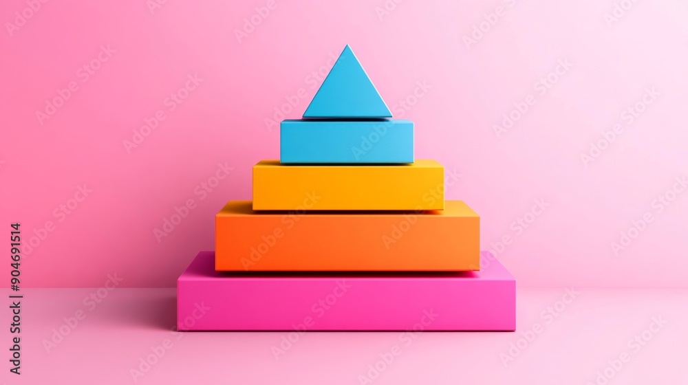 Visualize Maslows hierarchy with nested pastel boxes, largest for ...