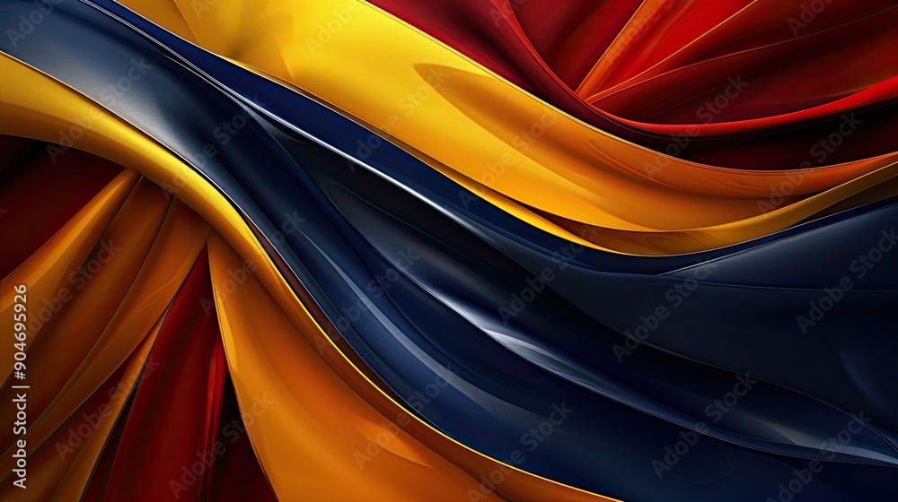 An abstract background of metal texture featuring navy blue, golden ...