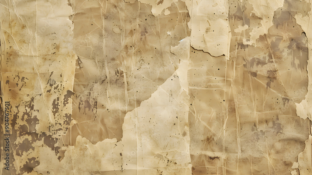 Vintage Old Paper Texture with Creases and Aging Patterns for Nostalgic ...