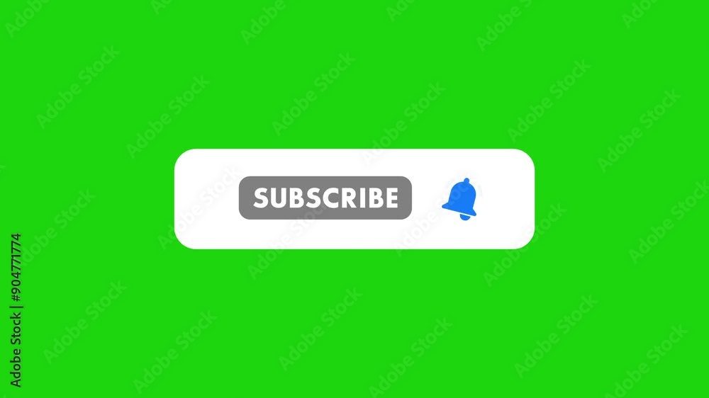 YouTube Subscribe Intro Animation. Green Screen Animation Subscribe ...