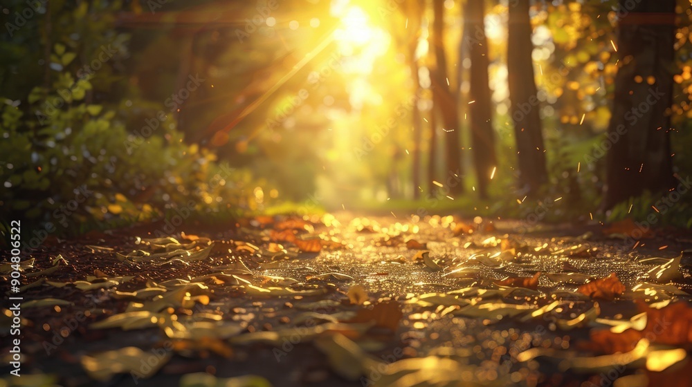 64. Nature Walk, realistic style, earth tones, nature-inspired pattern ...