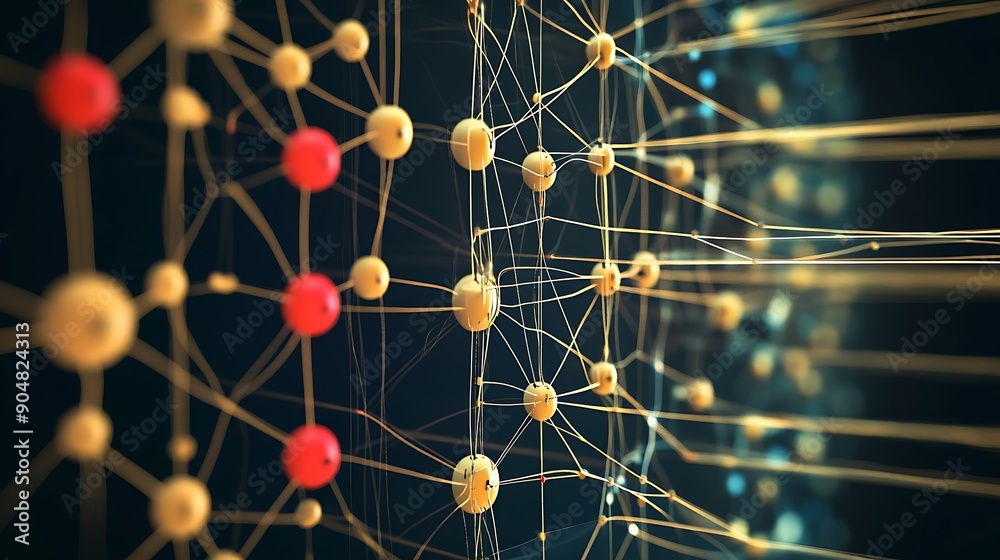 A schematic of an artificial neural network with labeled layers, nodes ...