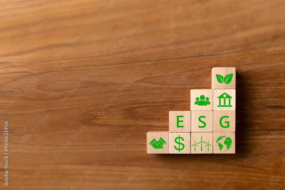 ESG concept of environmental, social and governance. Sustainable ...