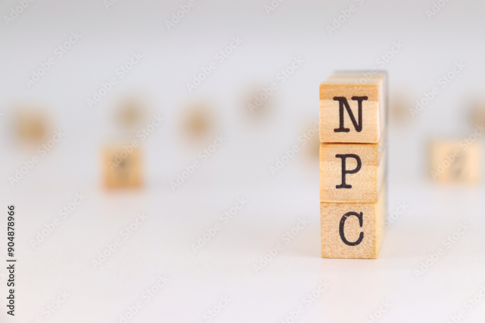 NPC acronym - Non-Player Character written in English language on ...