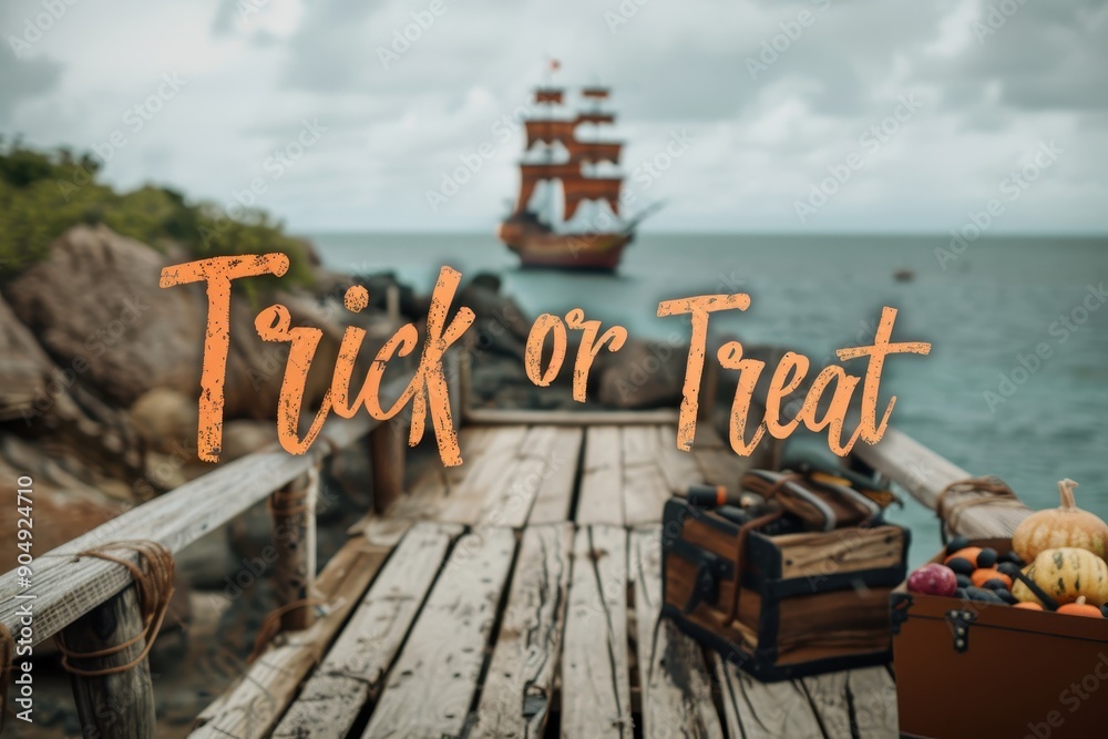 Pirate Adventure Collage: Pictures of pirate ships, treasure chests ...