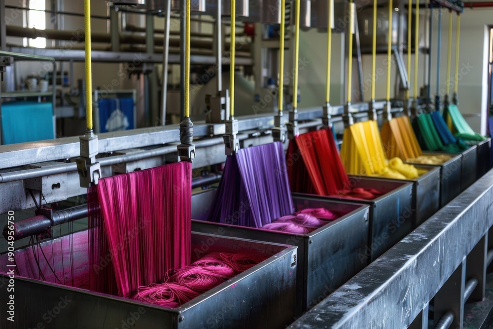 Dyeing Machine for Fabric in Industrial Setting - Stainless Steel Tank ...