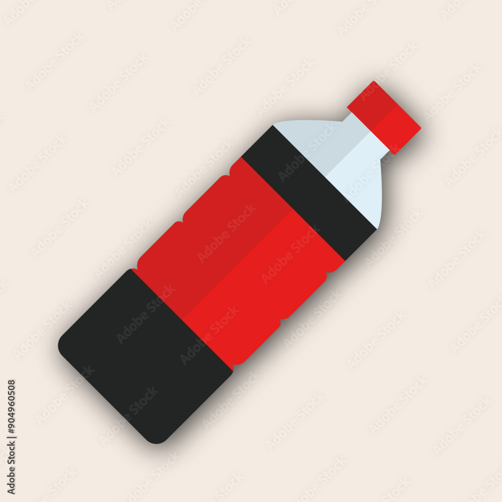 Sweet Bottle icon. Soda bottle. Plastic bottle with drink. Icon of cola ...