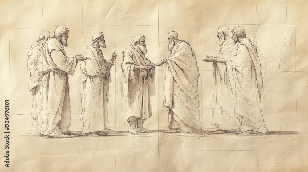 Exodus:The Priestly Garments Completed, Biblical Illustration of ...