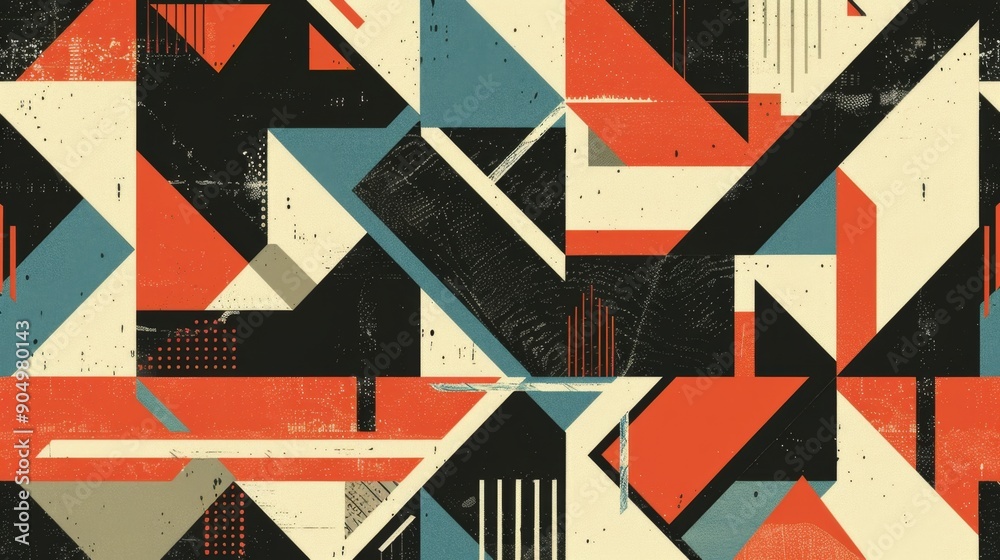 Rhythmic Overlapping Abstract Geometric Shapes for Creative Marketing ...