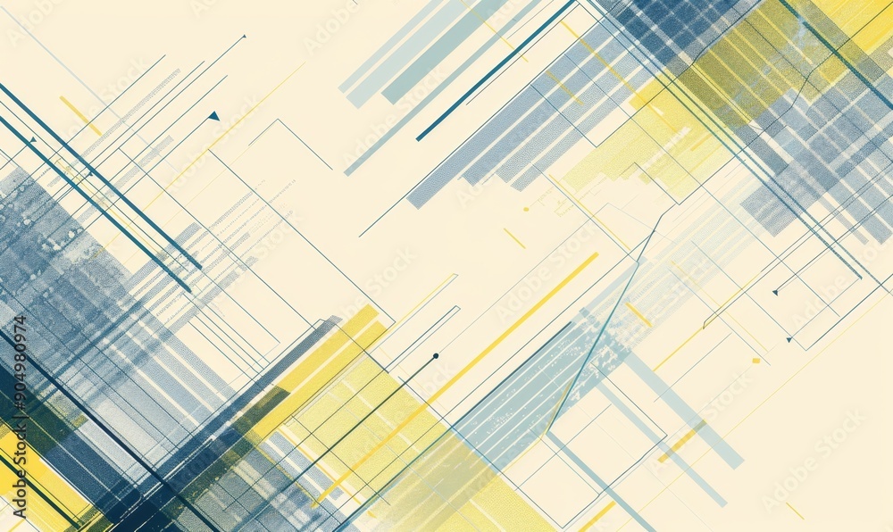 Rhythmic Overlapping Abstract Geometric Shapes for Creative Marketing ...