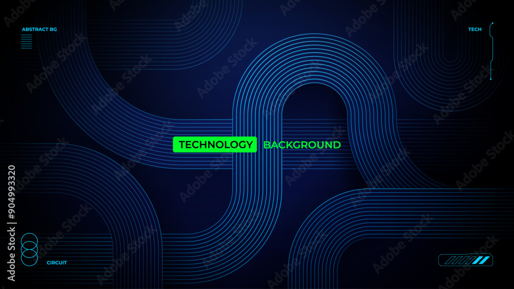 Abstract technology background. Circuit motherboard concept. AI tech ...