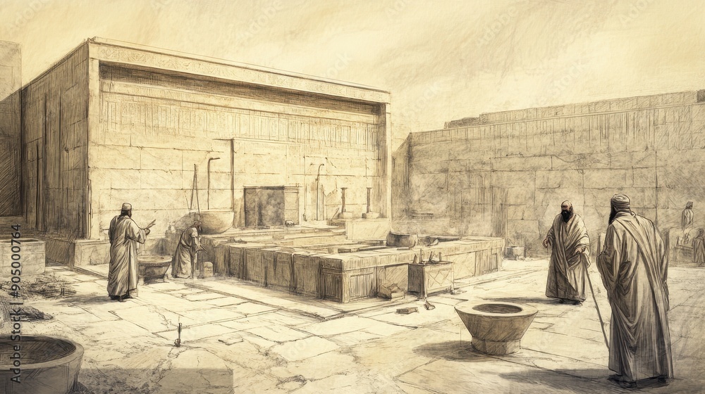 Exodus:The Tabernacle Construction, Biblical Illustration of Priests ...