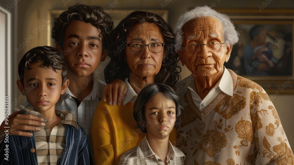 Relationships between different generations within a family, such as ...