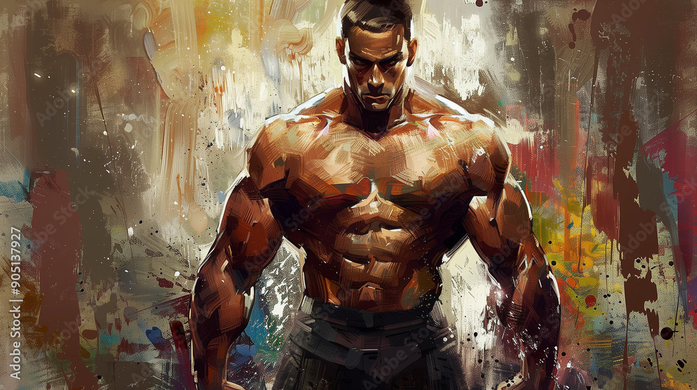 Young muscular handsome sportsman bodybuilder weightlifter shirtless ...