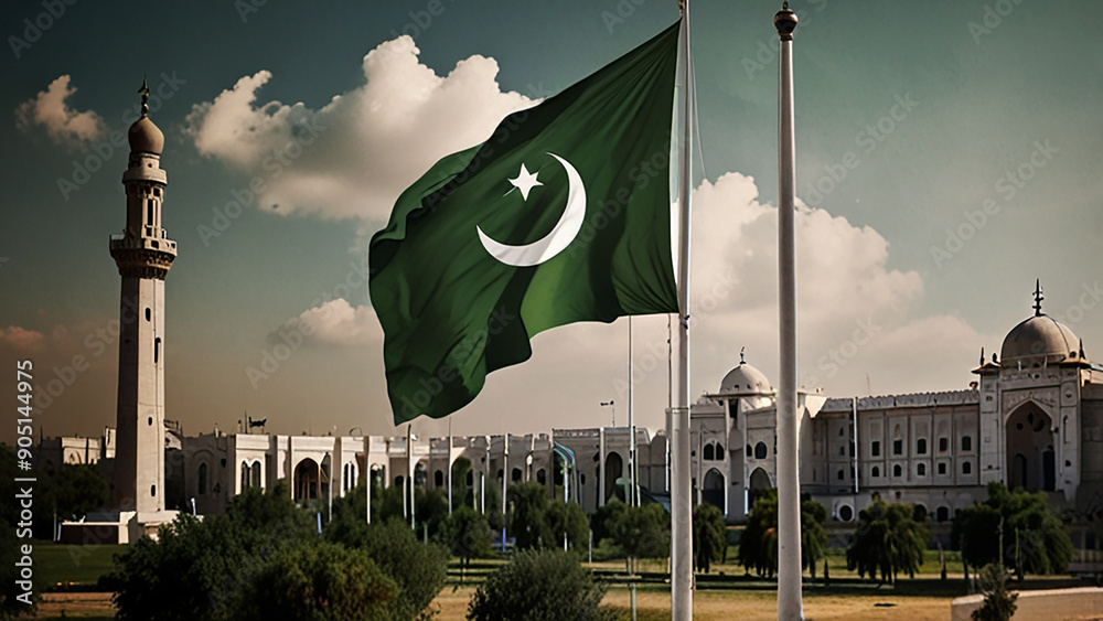 14 August 1947 Pakistan day unique and beautiful banner 77th ...