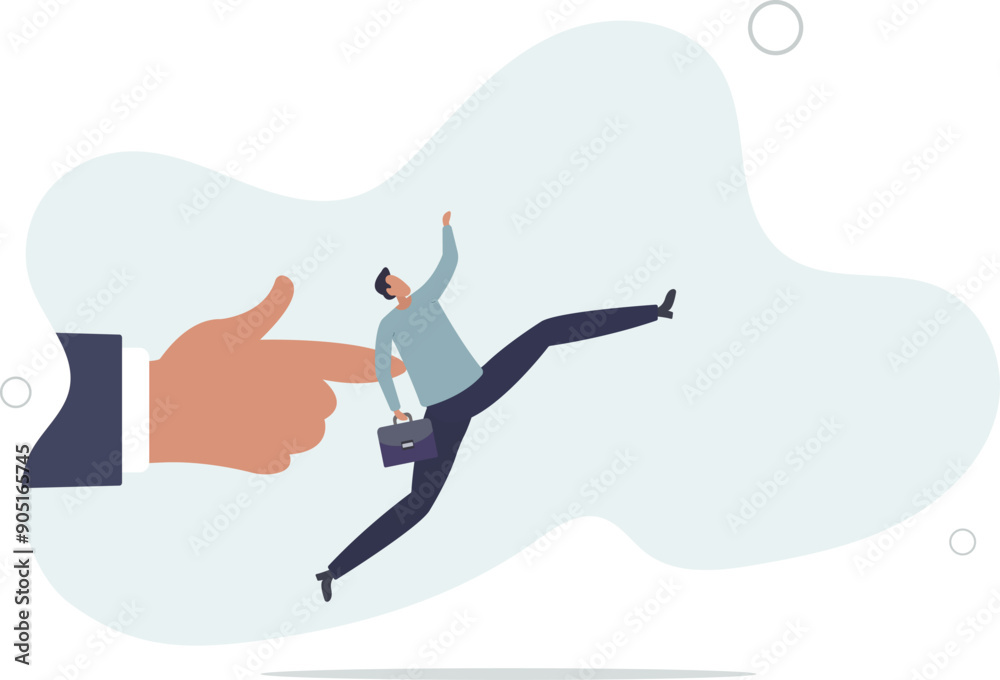 Nudge theory, reminder or guidance to encourage people to make decision ...