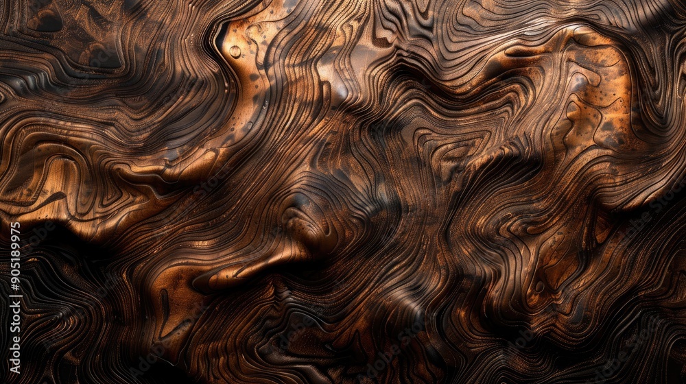 This image features a walnut briar veneer with its stunning display of ...