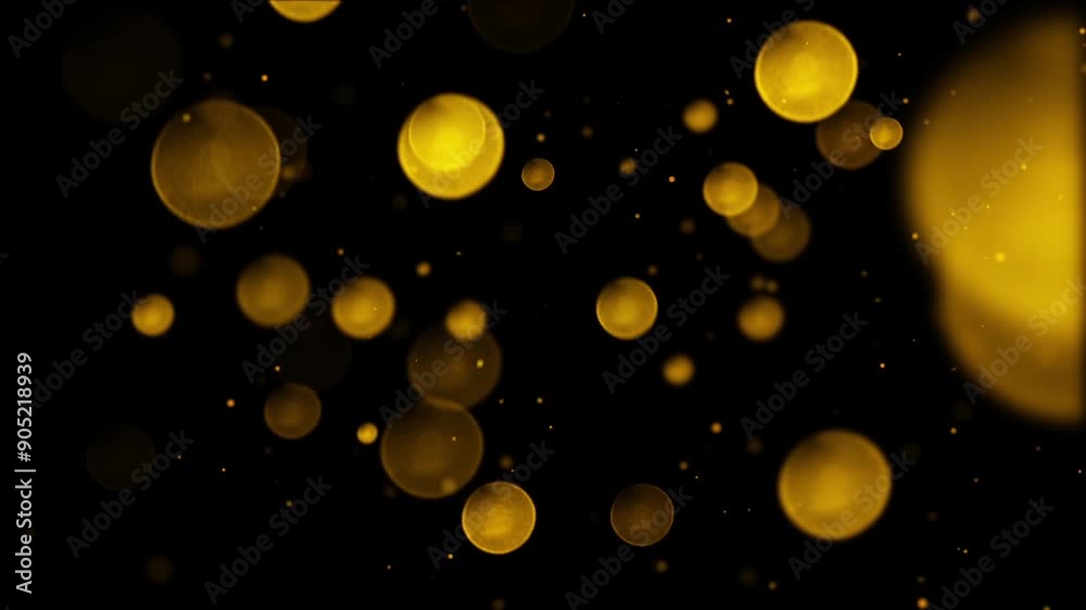 abstract de-focused Yellow bokeh Light Leak gradient background loop ...