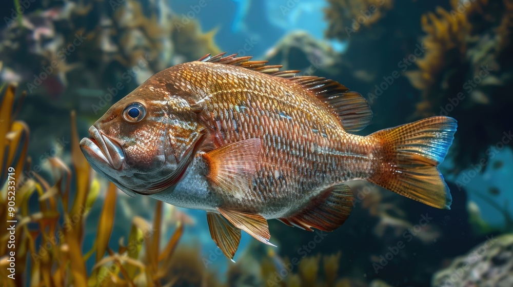 New Zealand Snapper Pagrus auratus Snapper are copper pink on top with ...