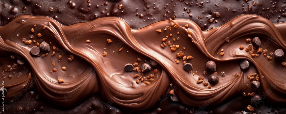 Rich Chocolate Texture with Caramel Crumbles - Perfect for Dessert ...
